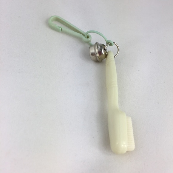 Vintage | Jewelry | Vintage 8s Plastic Bell Charm White Toothbrush ...